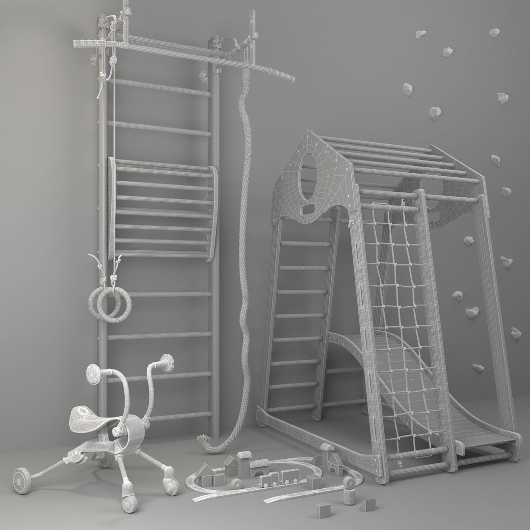 Set Sports Equipment 3D Model - TurboSquid 1333569