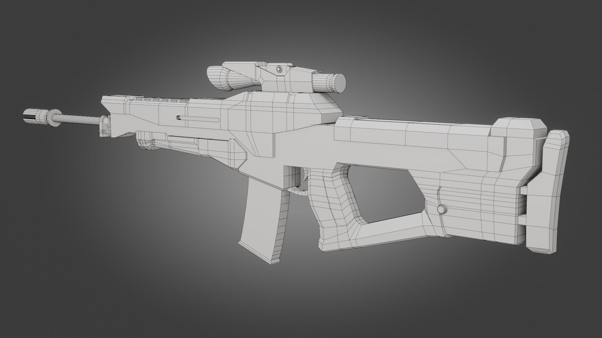 3D Model Sci-Fi Rifle Gun - Low Poly - Game Ready - PBR - TurboSquid ...