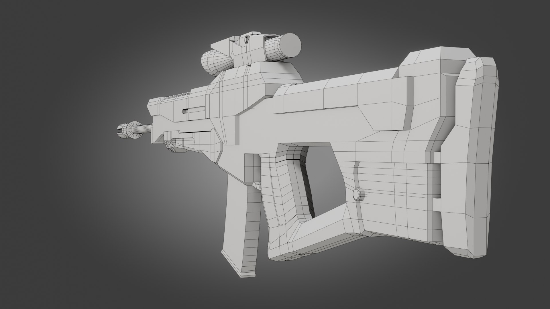 3D Model Sci-Fi Rifle Gun - Low Poly - Game Ready - PBR - TurboSquid ...