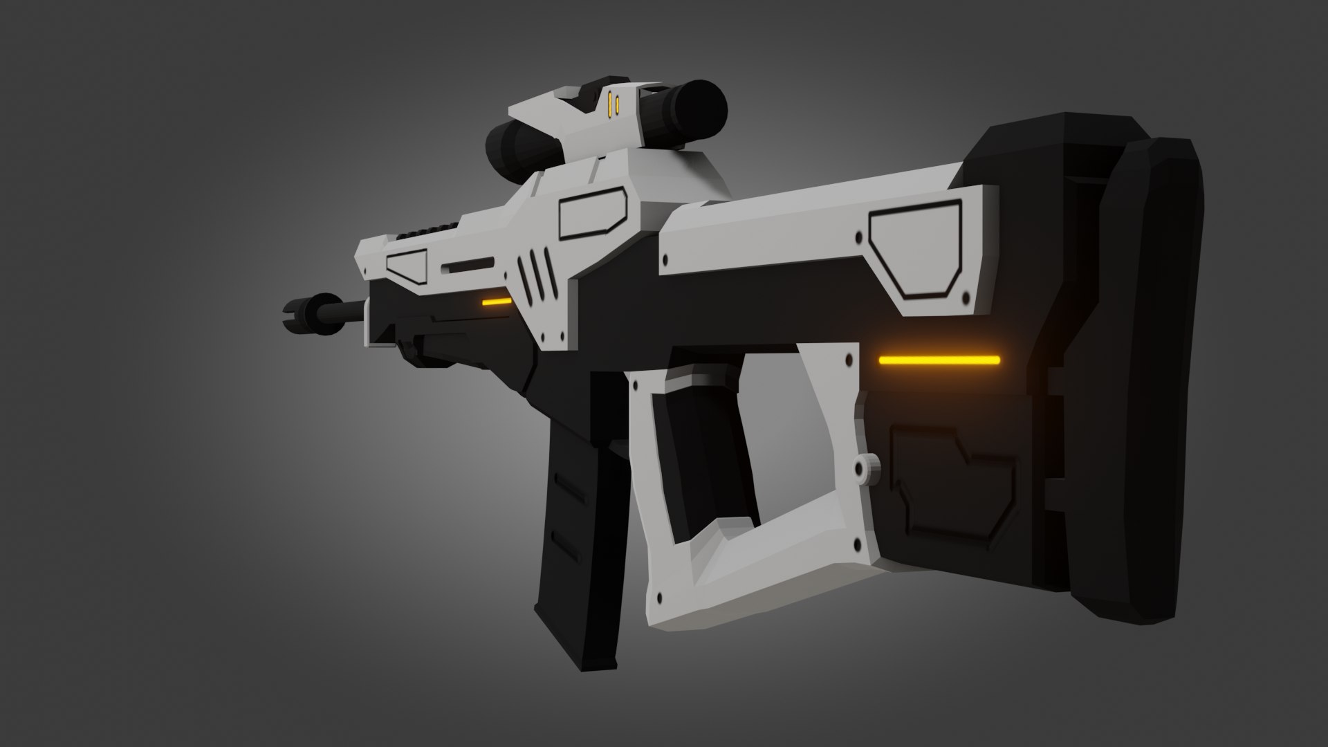 3D model Sci-Fi Rifle Gun - Low Poly - Game Ready - PBR - TurboSquid ...