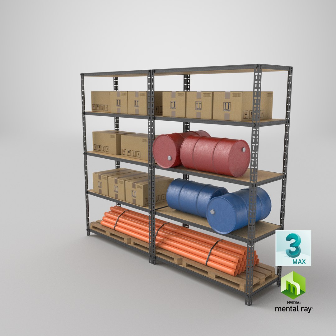 3D real warehouse rack - TurboSquid 1574841