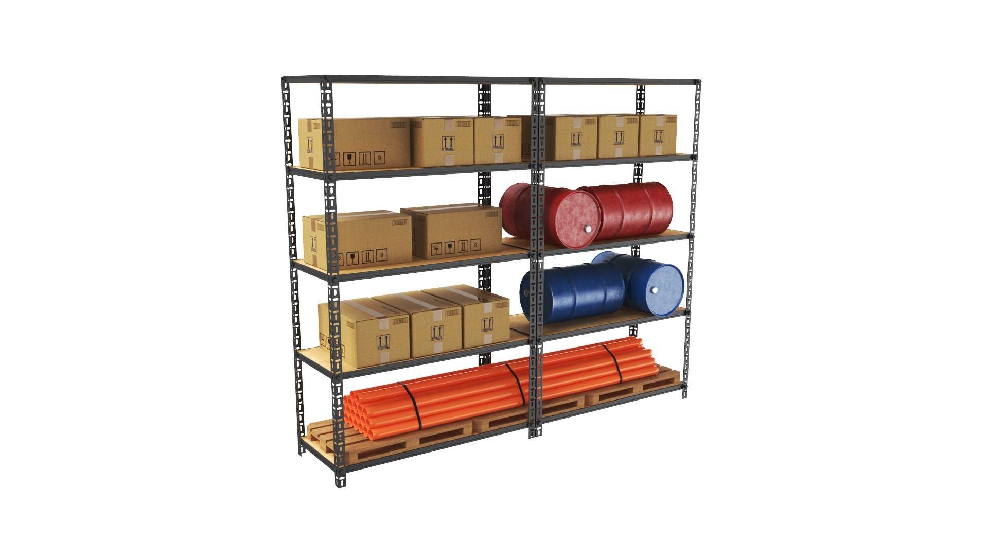 3D Real Warehouse Rack - TurboSquid 1574841