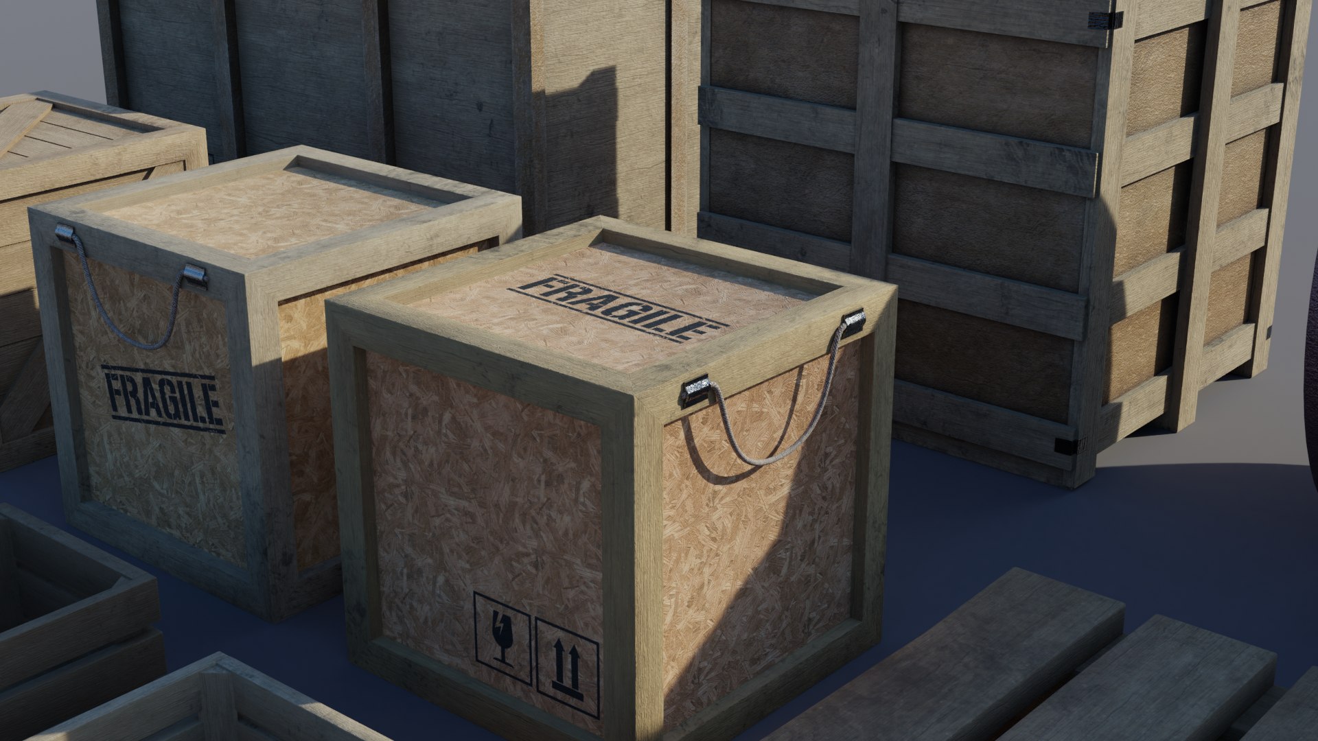 Industrial Wooden Asset 3D - TurboSquid 1805793