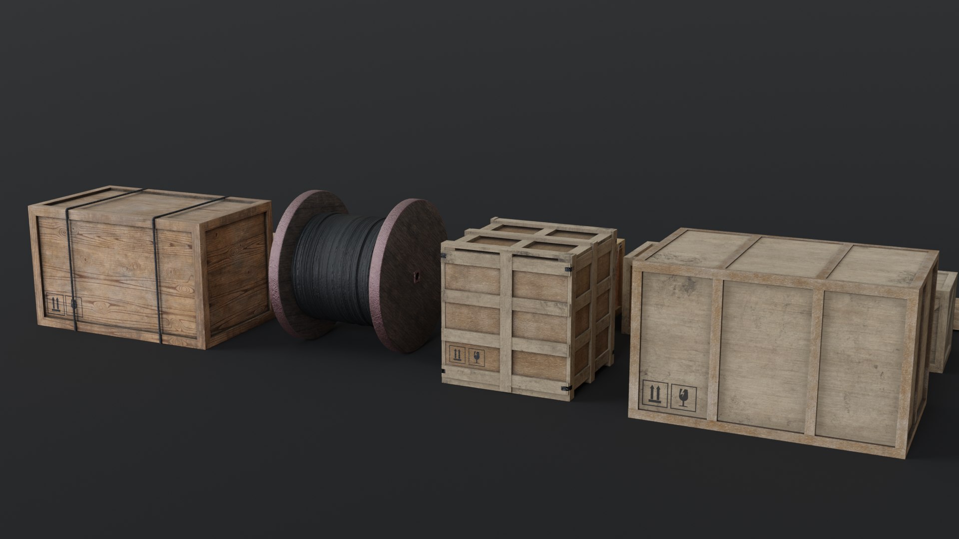 Industrial Wooden Asset 3D - TurboSquid 1805793