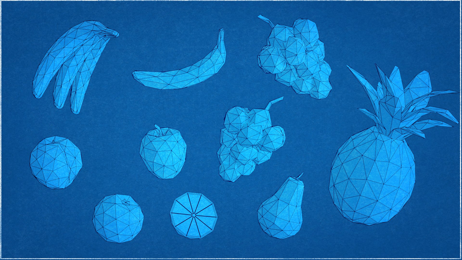 3D Collection 25 Fruits Low Poly Model - TurboSquid 2344653