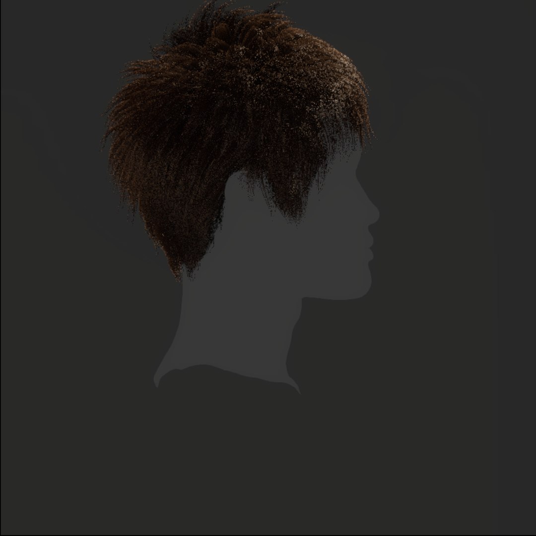 Male Hair - 009 Model - TurboSquid 1776297