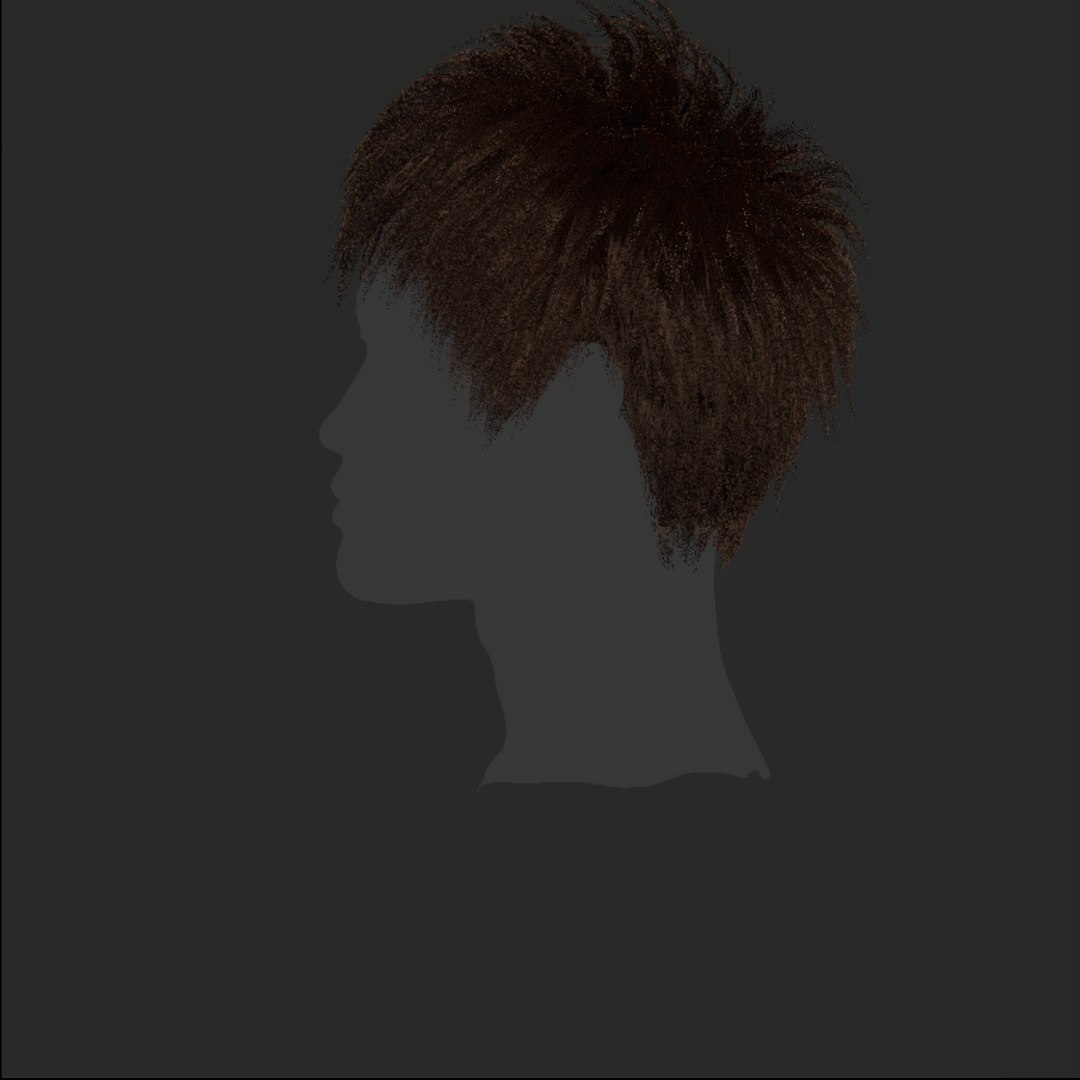 Male Hair - 009 Model - TurboSquid 1776297