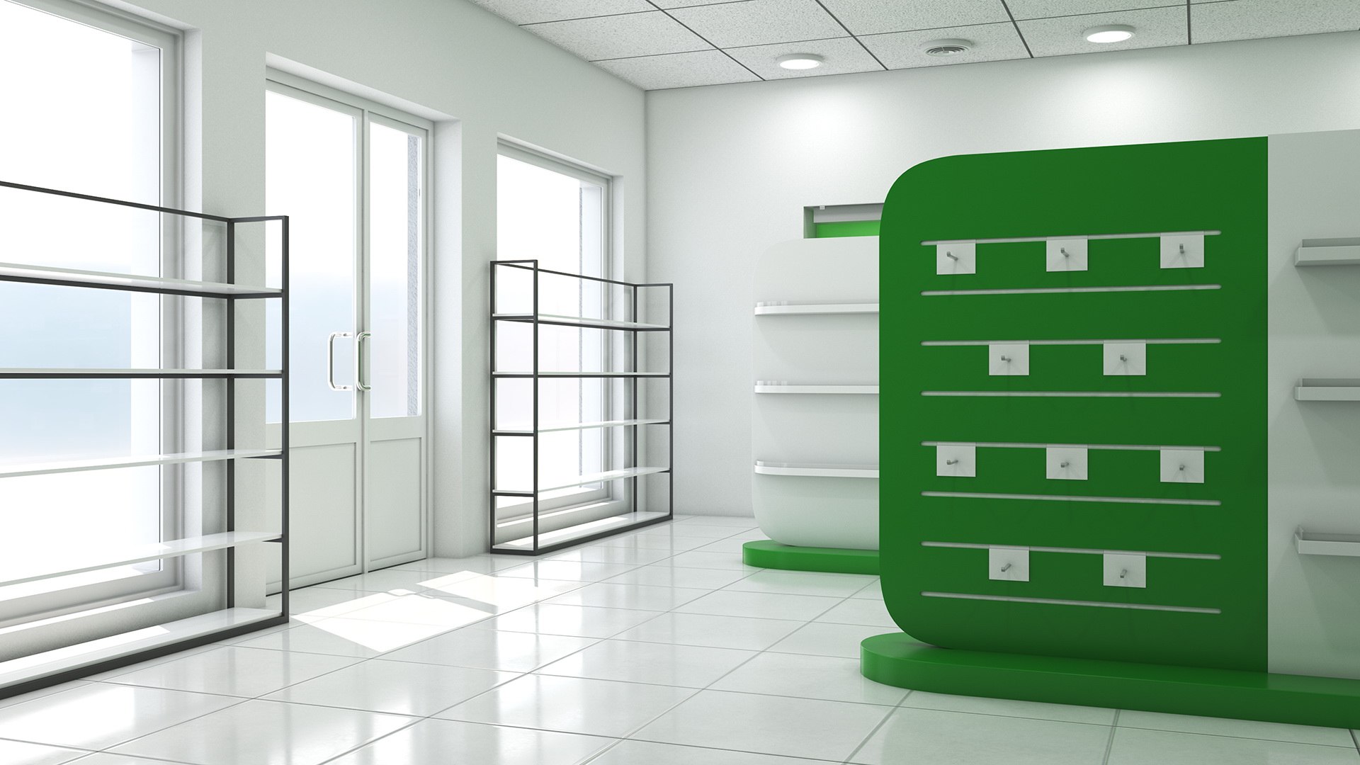 Empty Store 3D - TurboSquid 2191958