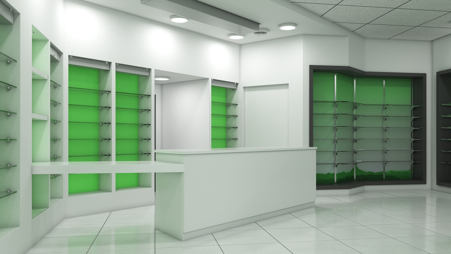 Empty Store 3D - TurboSquid 2191958