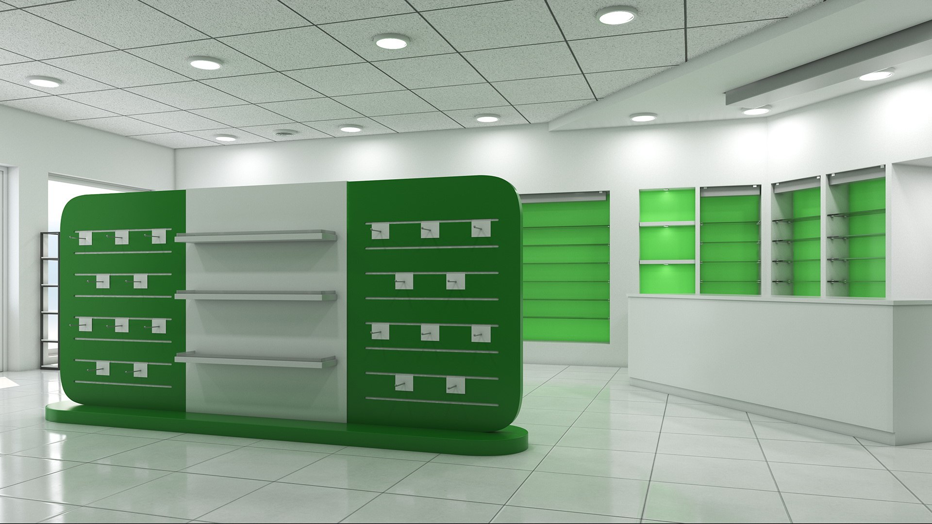 Empty Store 3D - TurboSquid 2191958