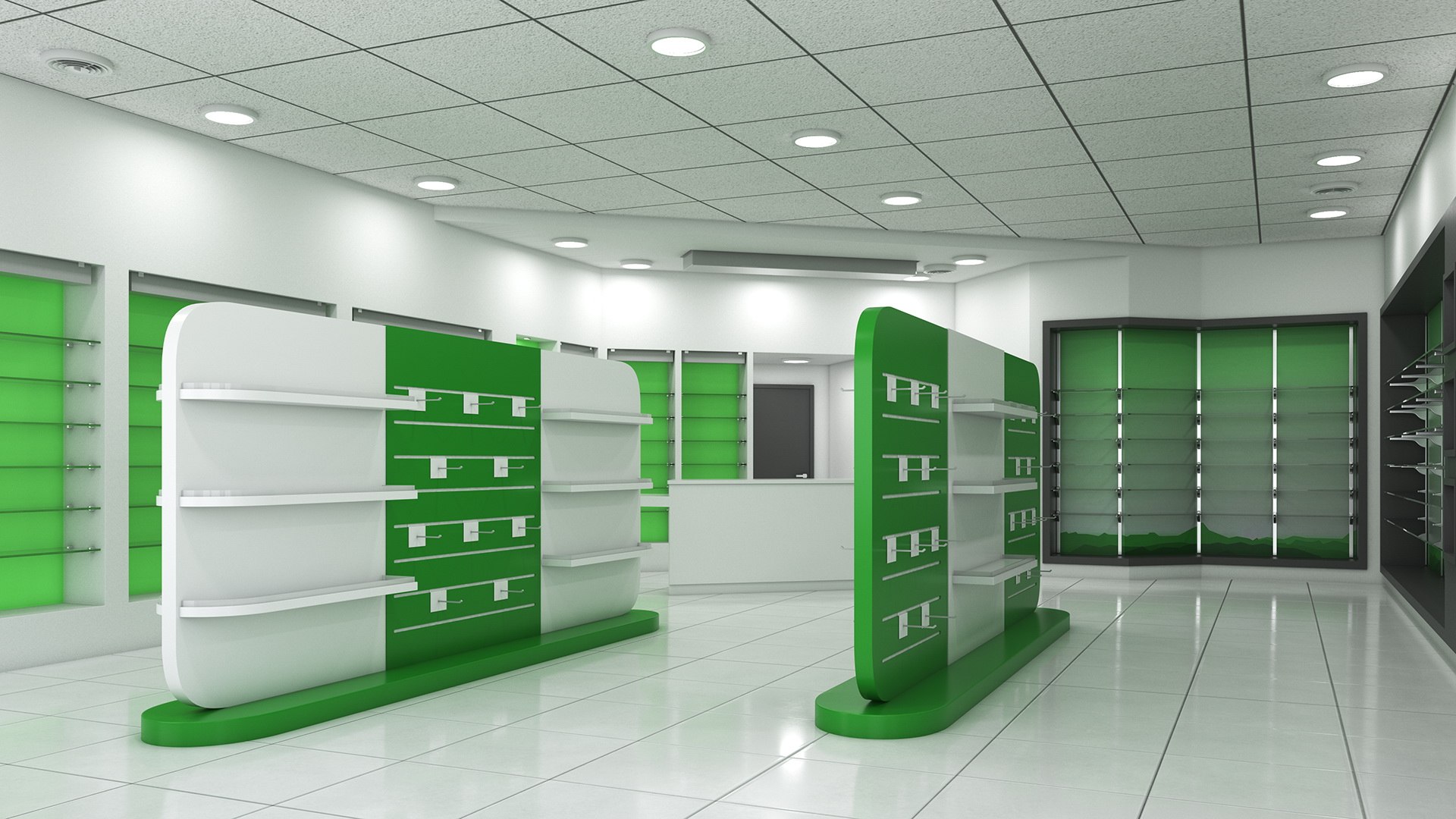 Empty Store 3D - TurboSquid 2191958