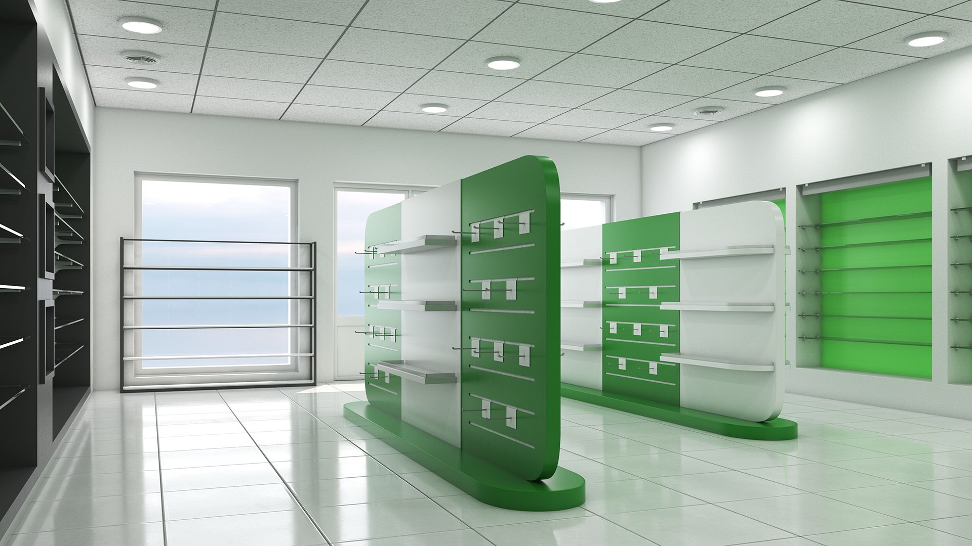 Empty Store 3D - TurboSquid 2191958