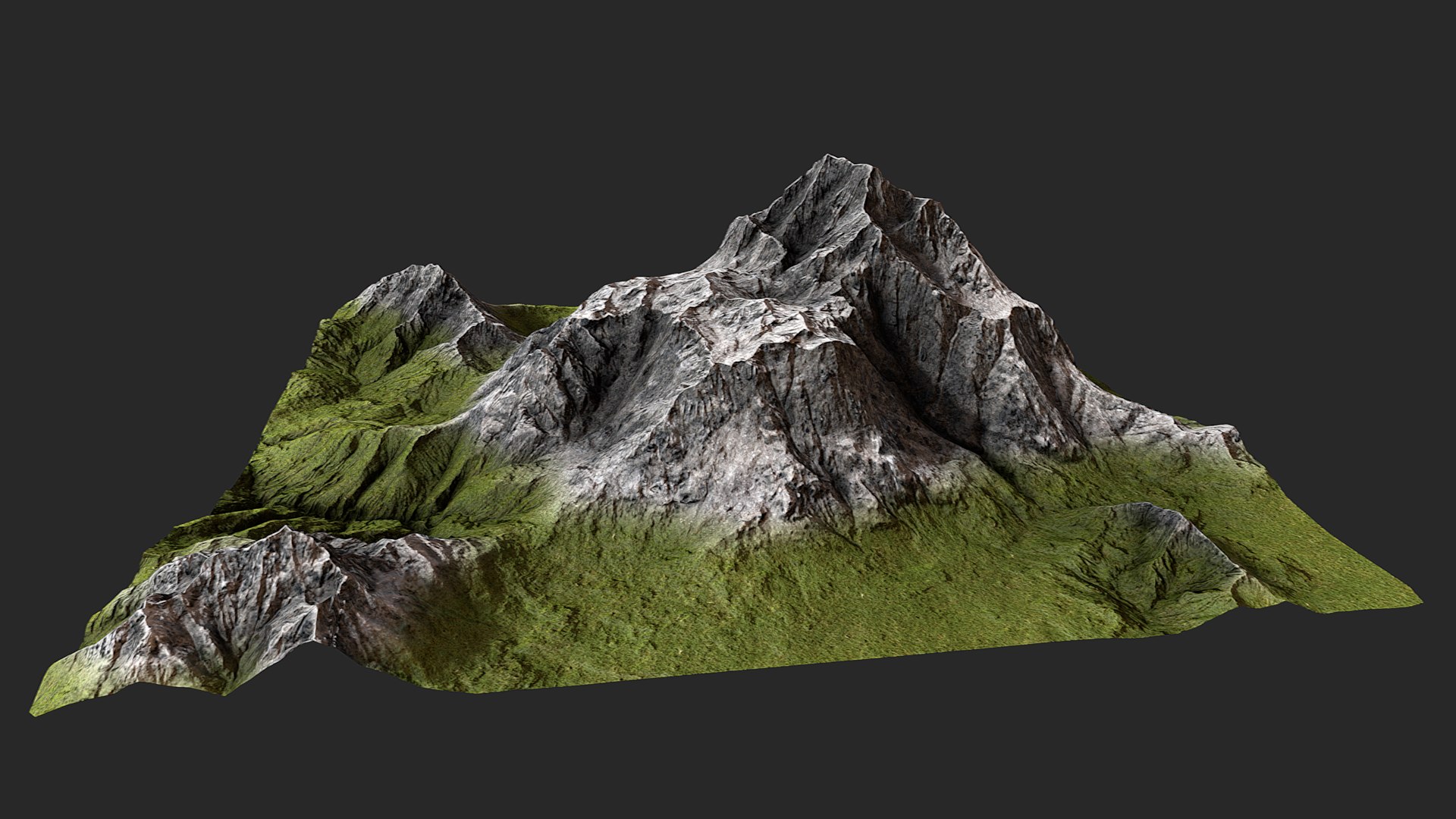 3D mountain pbr games - TurboSquid 1405123