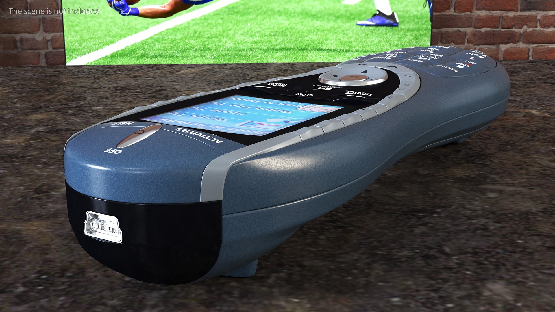 Universal Remote Control Logitech Harmony 880 Blue 3D Model ...