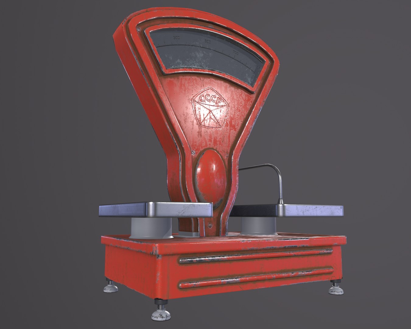 3D Soviet Market Treasures of Vintage Soviet Market Scales - TurboSquid ...