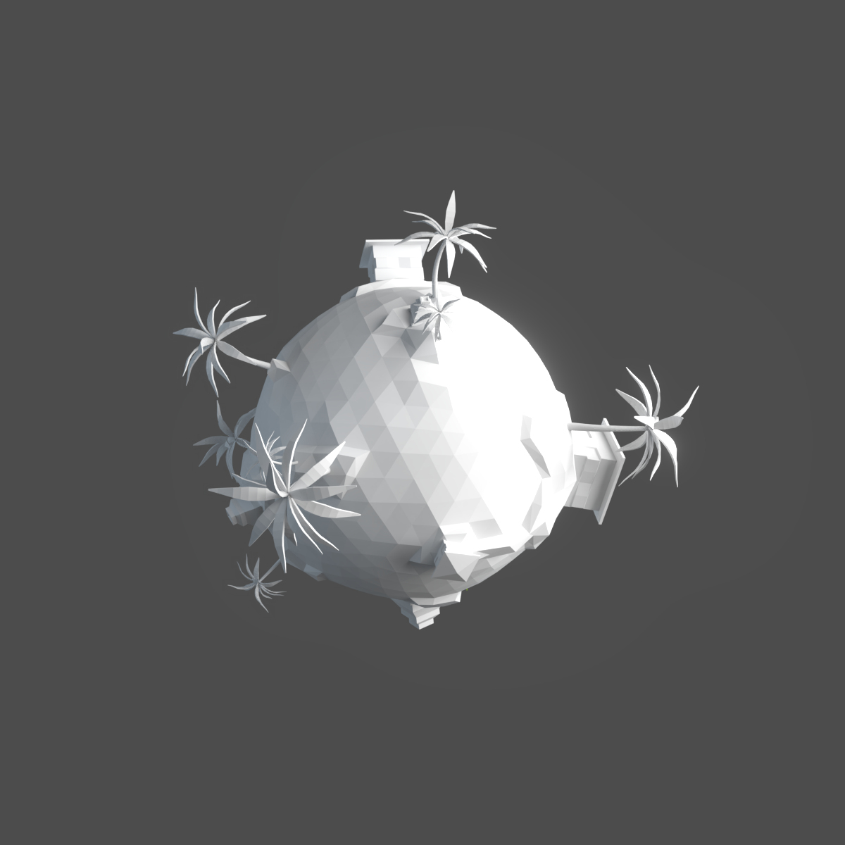 Low-poly planet 3D model - TurboSquid 1333125