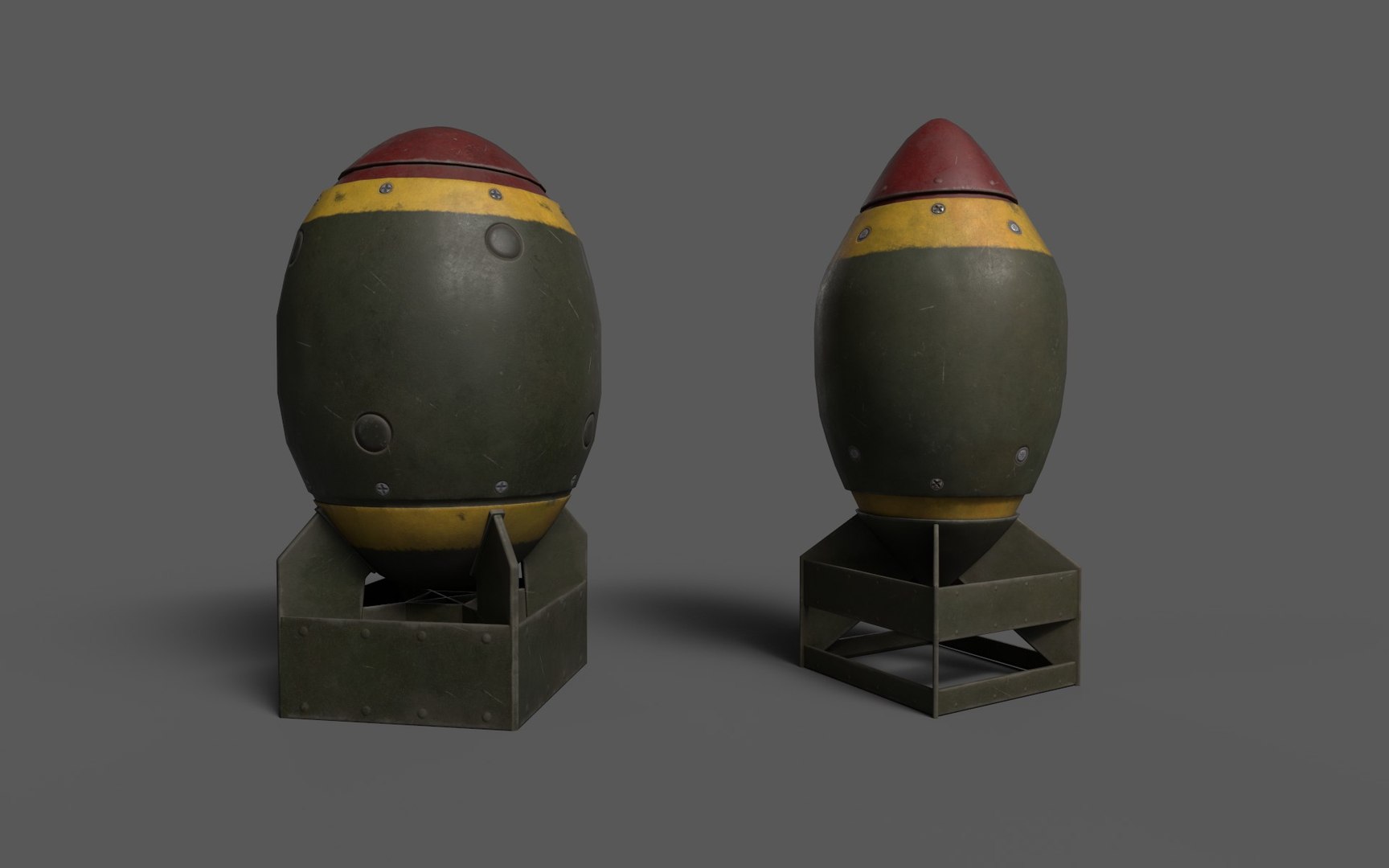 3D Model Low-Poly Bombs - TurboSquid 2052327