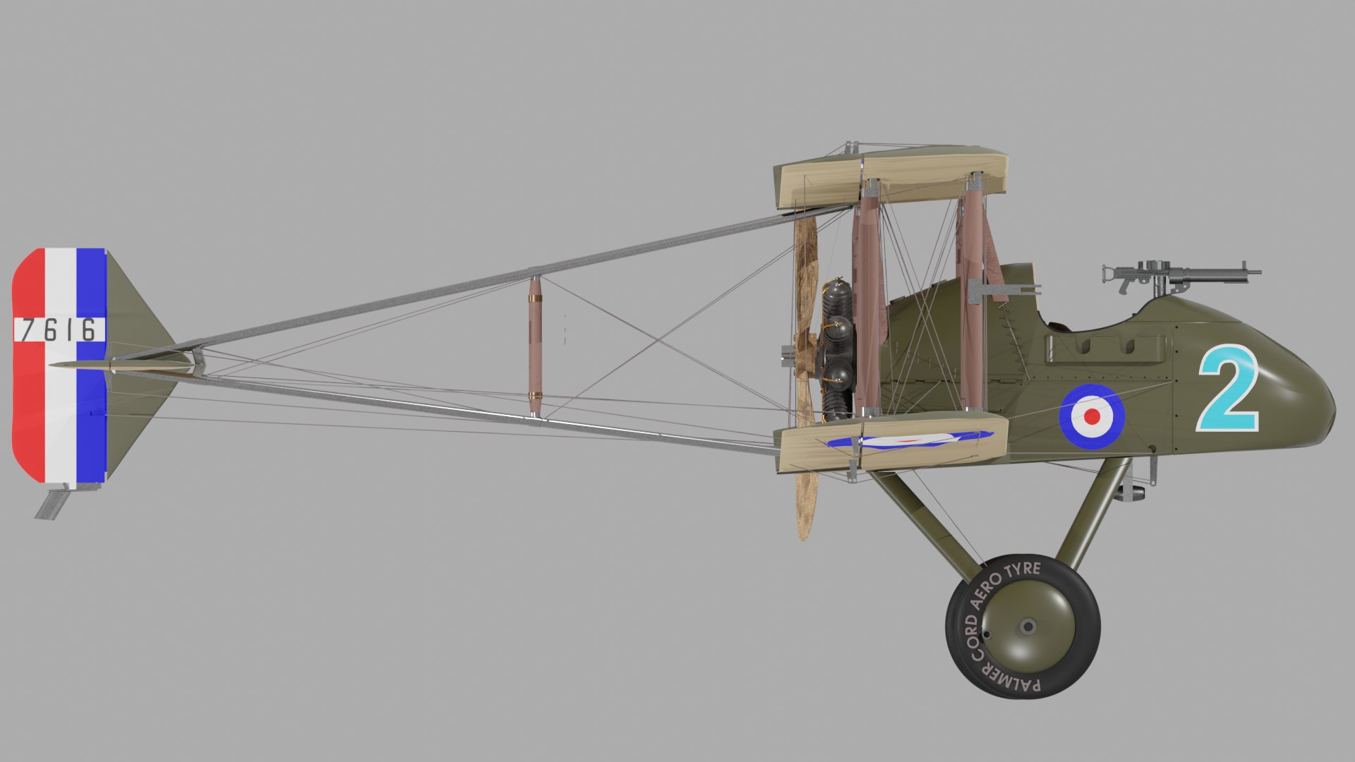 3D Royal Aircraft Factory FE8 - TurboSquid 2072446
