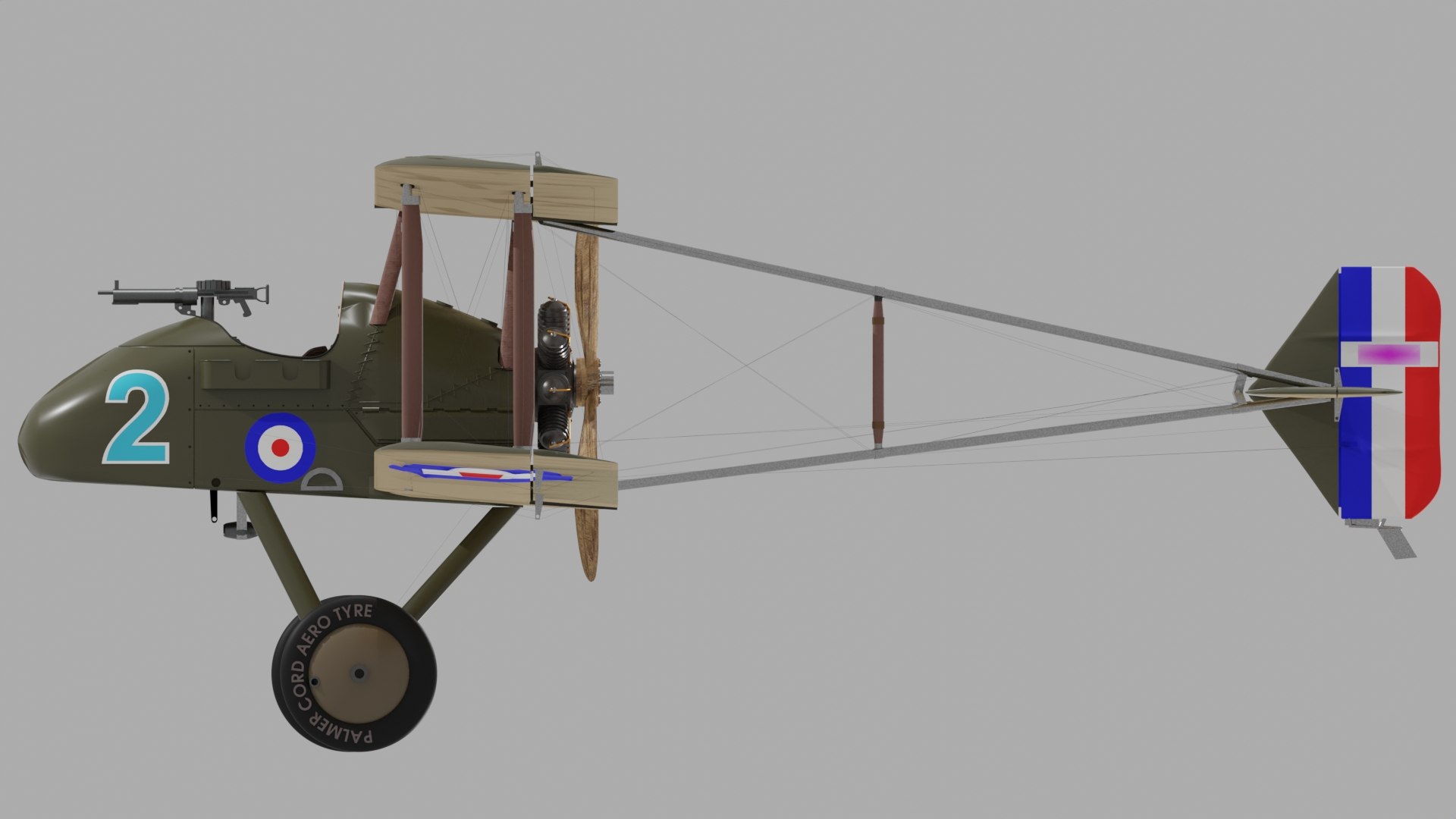 3D Royal Aircraft Factory FE8 - TurboSquid 2072446