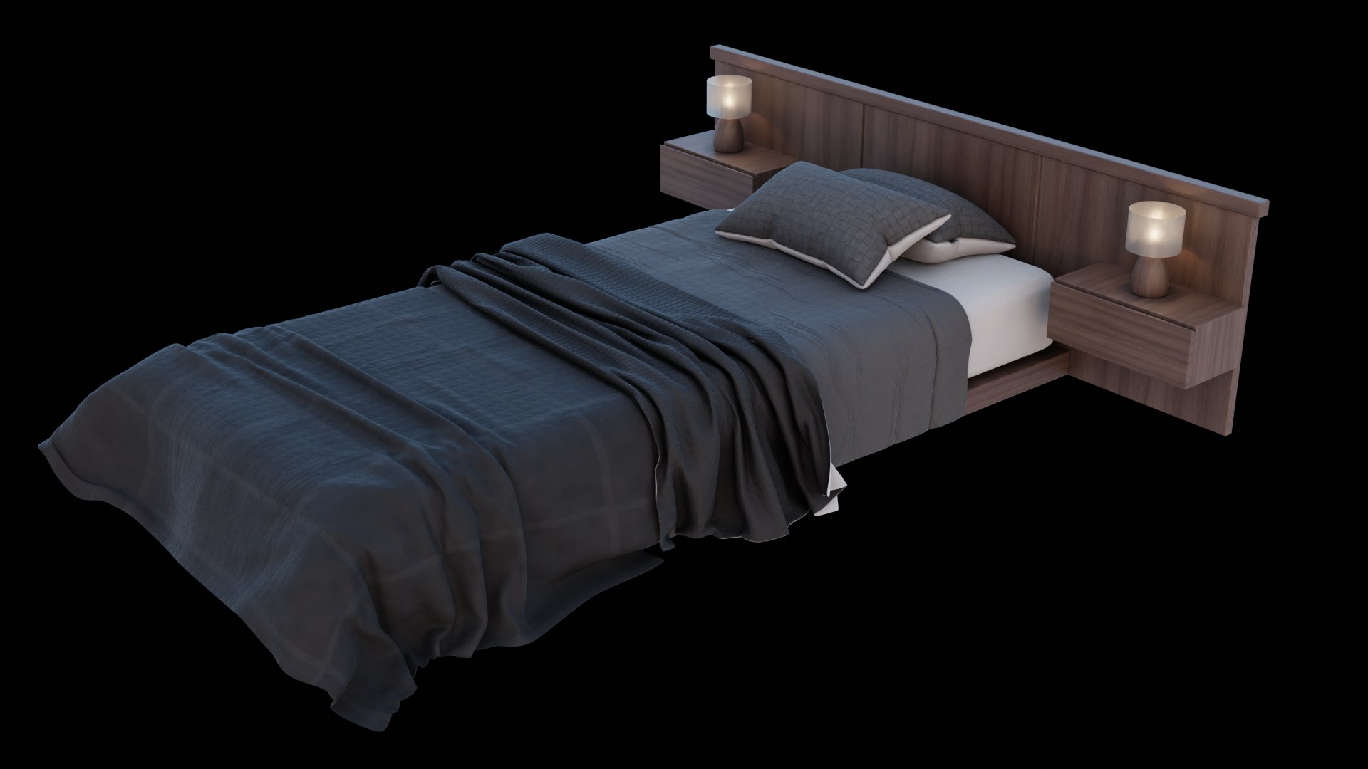 Single Hotel Bed 3D Model 3D - TurboSquid 2167364