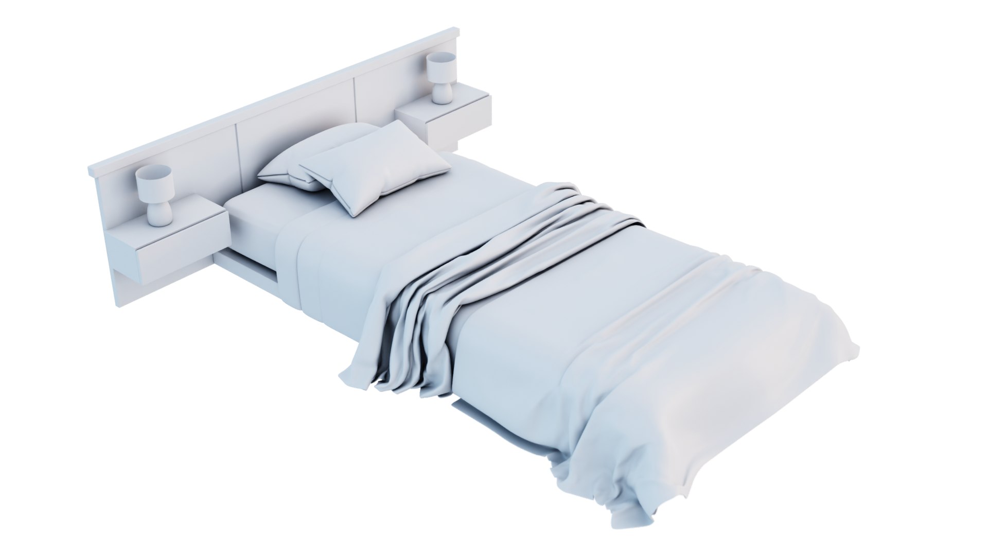 Single Hotel Bed 3D Model 3D - TurboSquid 2167364