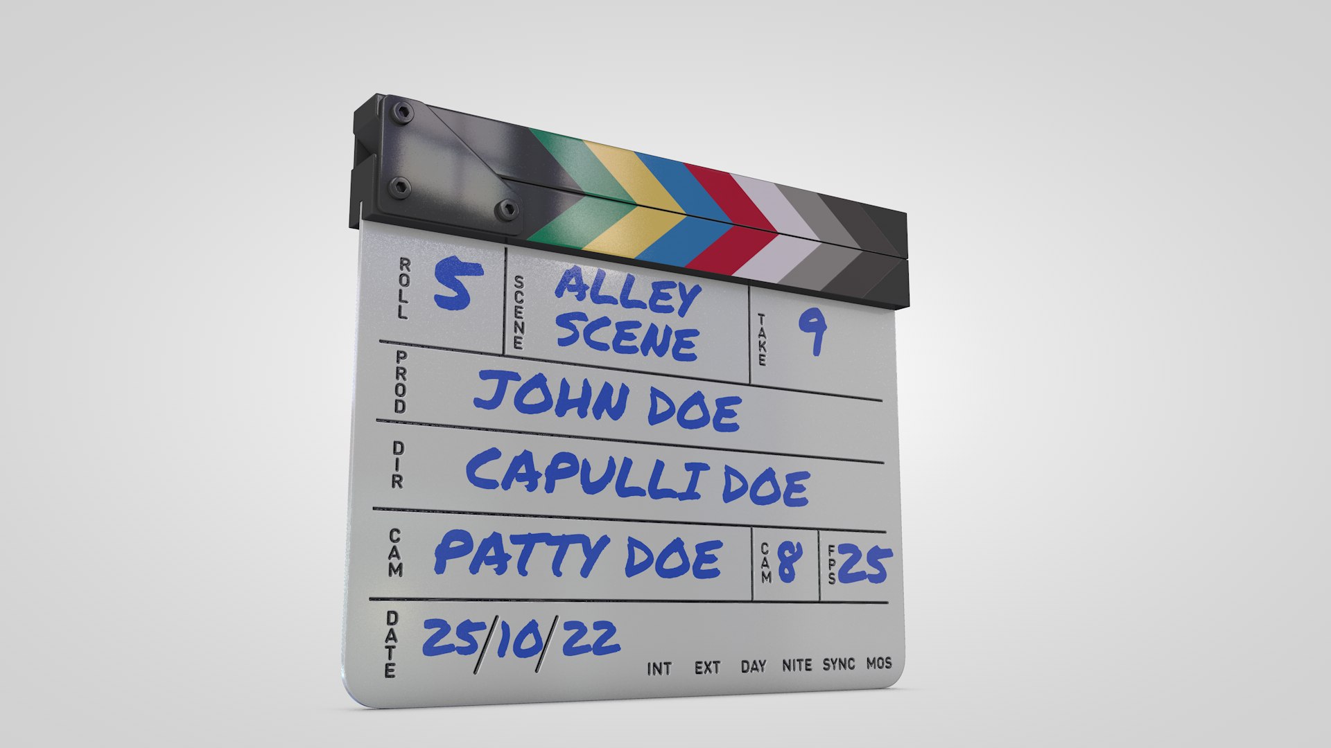 Clapper Board 3D - TurboSquid 1949160