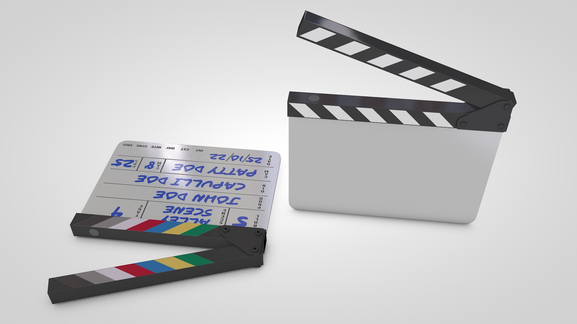 Clapper Board 3D - TurboSquid 1949160