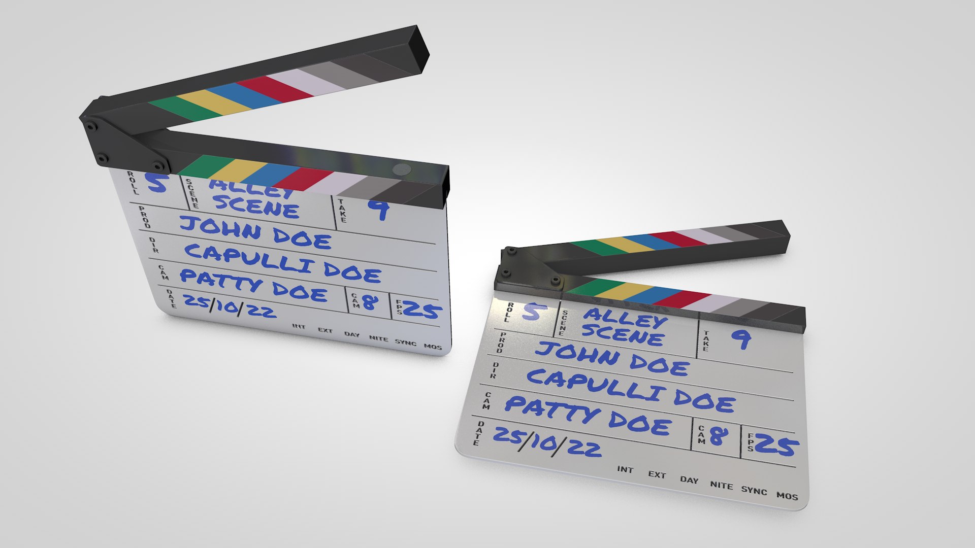 Clapper Board 3D - TurboSquid 1949160