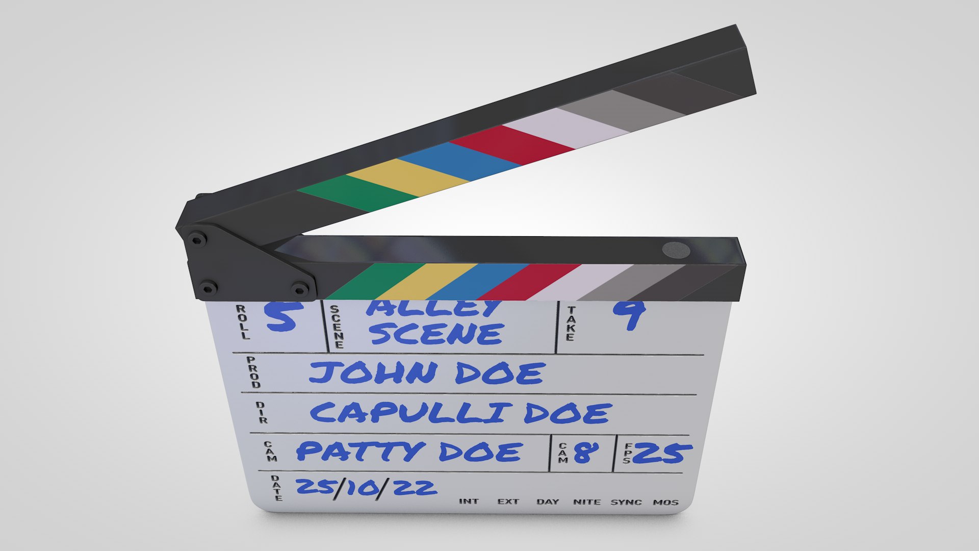 Clapper Board 3D - TurboSquid 1949160