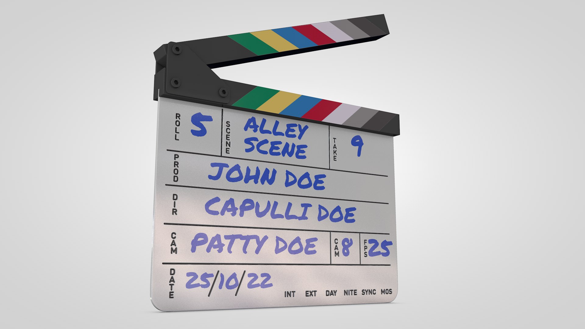 Clapper Board 3D - TurboSquid 1949160