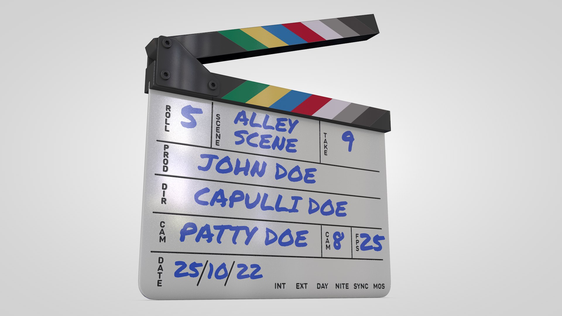 Clapper Board 3D - TurboSquid 1949160