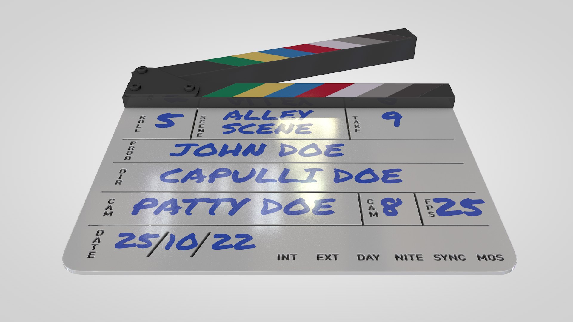 Clapper Board 3D - TurboSquid 1949160