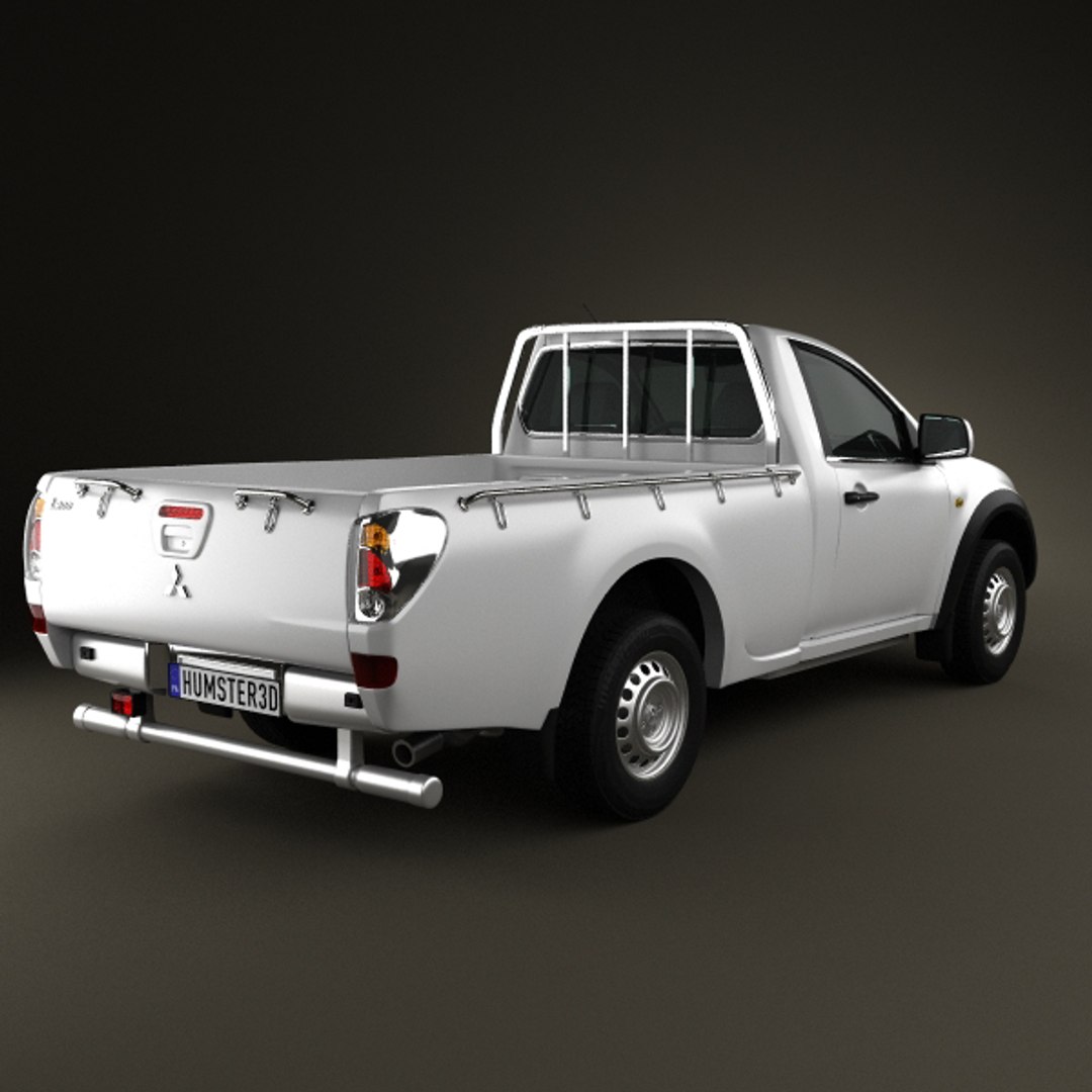 3d model mitsubishi l200 triton singlecab