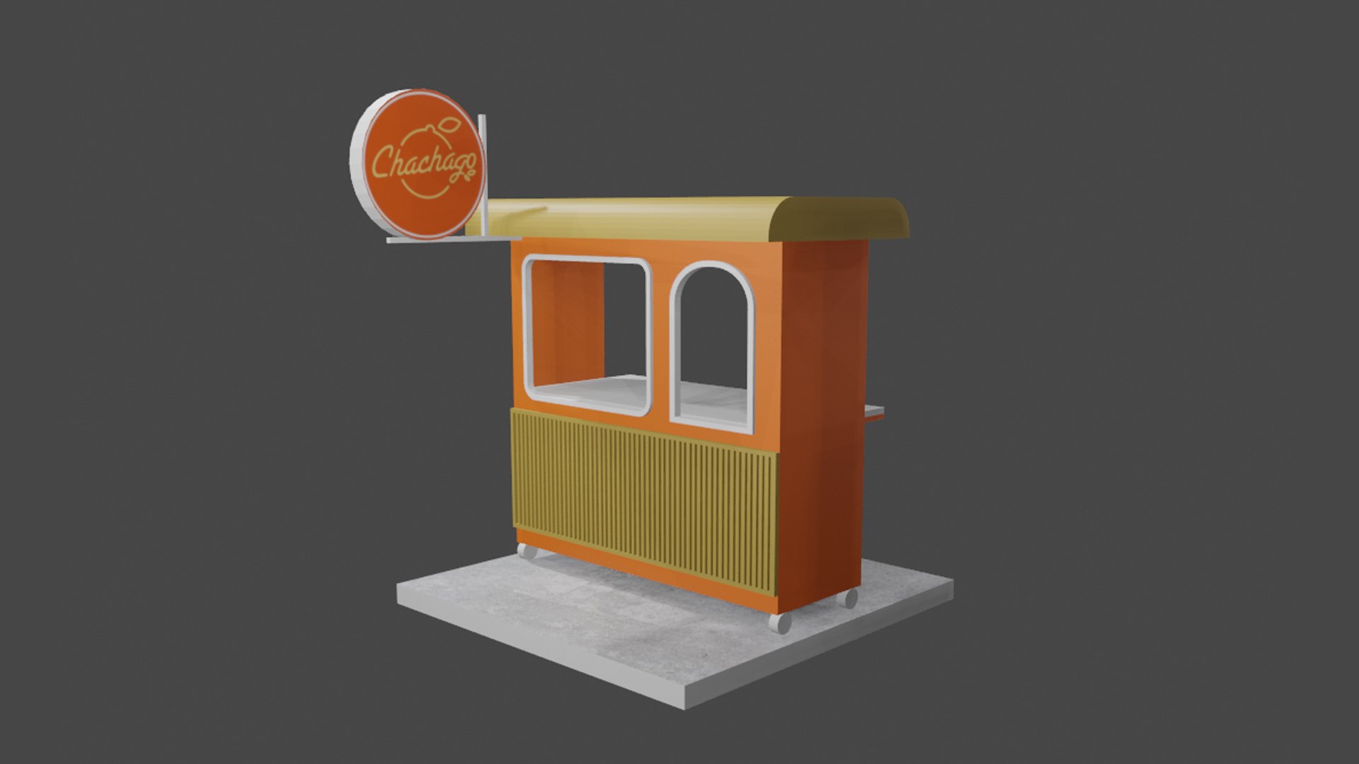3D Food Cart C - TurboSquid 2049018
