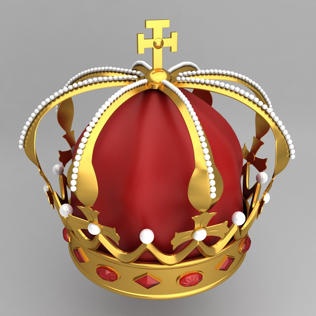 3d Obj Crown King Ornaments