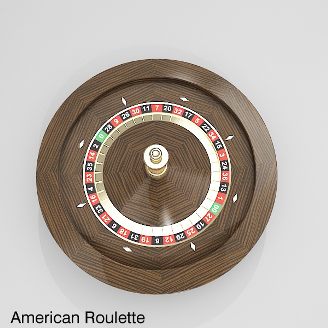 3d Model Roulette Wheel 3 American