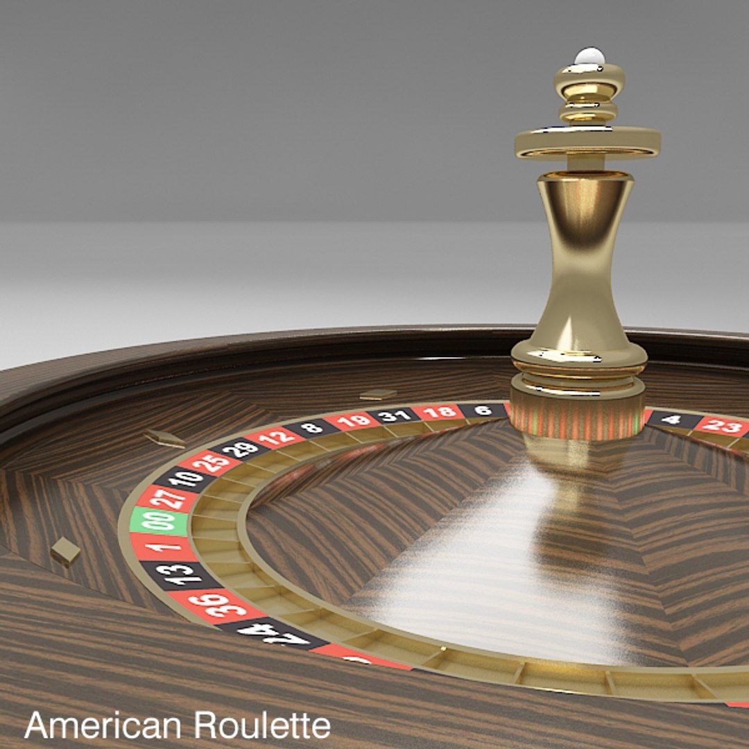 3d Model Roulette Wheel 3 American