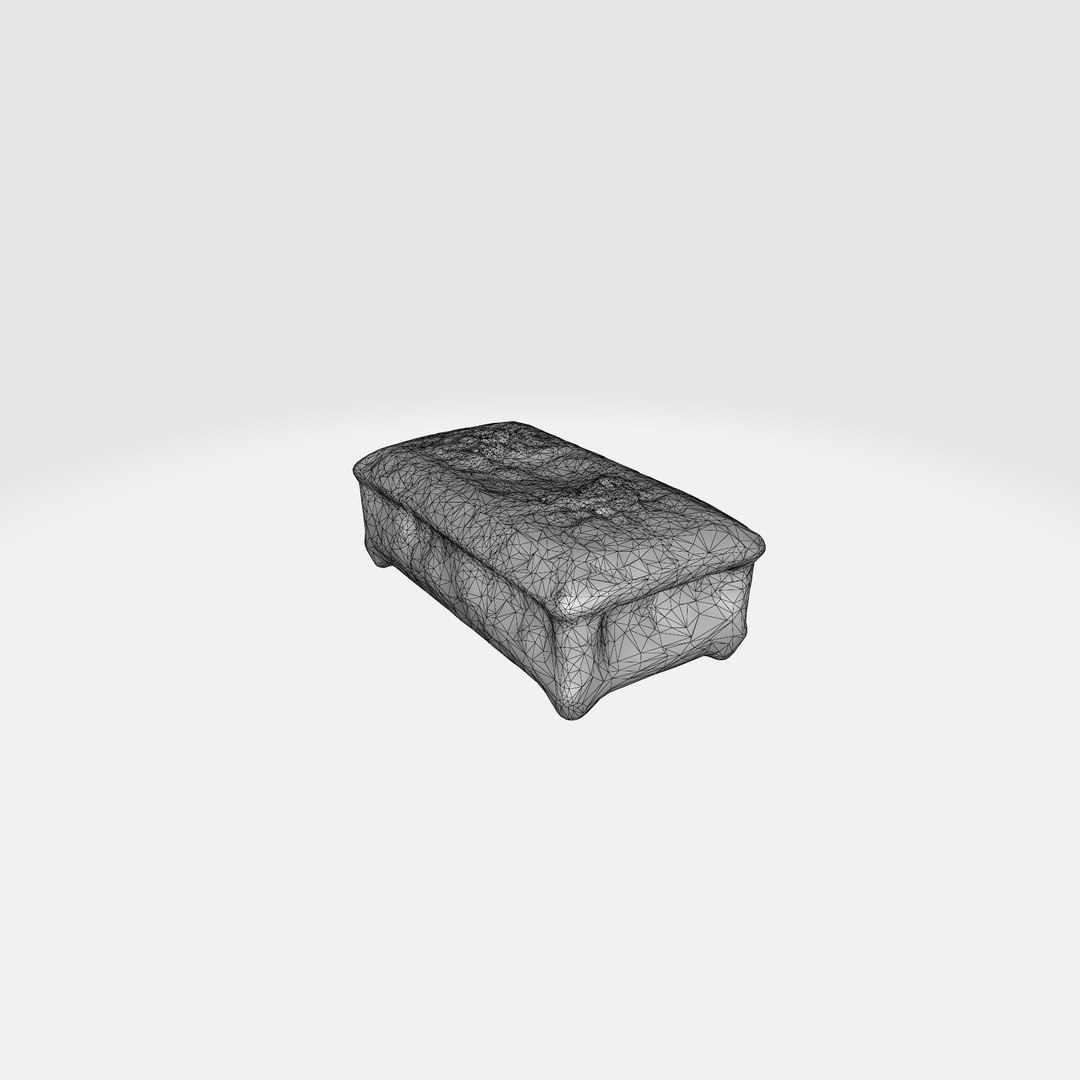 3D Model A Rectangular Black Lacquered Box - TurboSquid 2260134