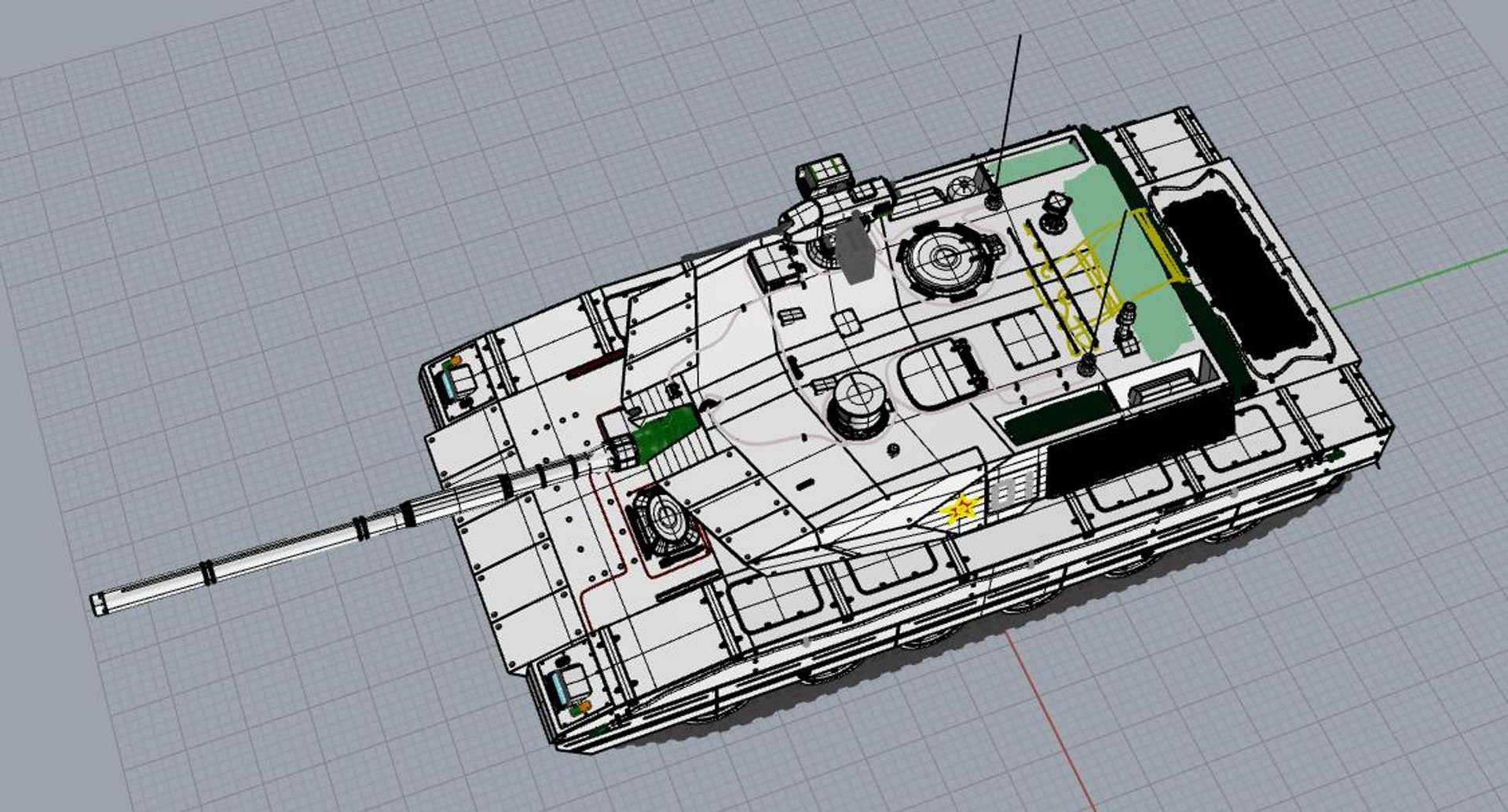 Tank Pla Main 3D Model - TurboSquid 1587602