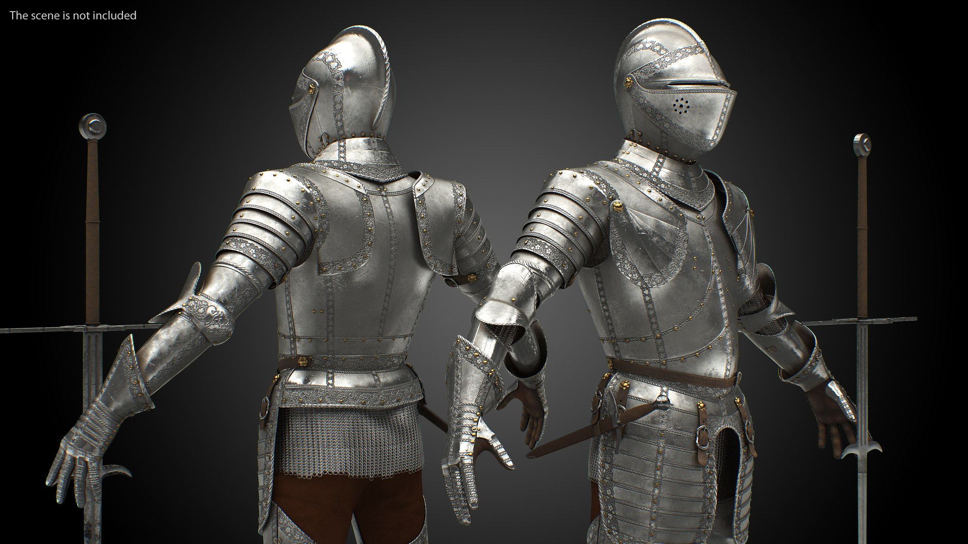 3D medieval knight plate armor model - TurboSquid 1530483