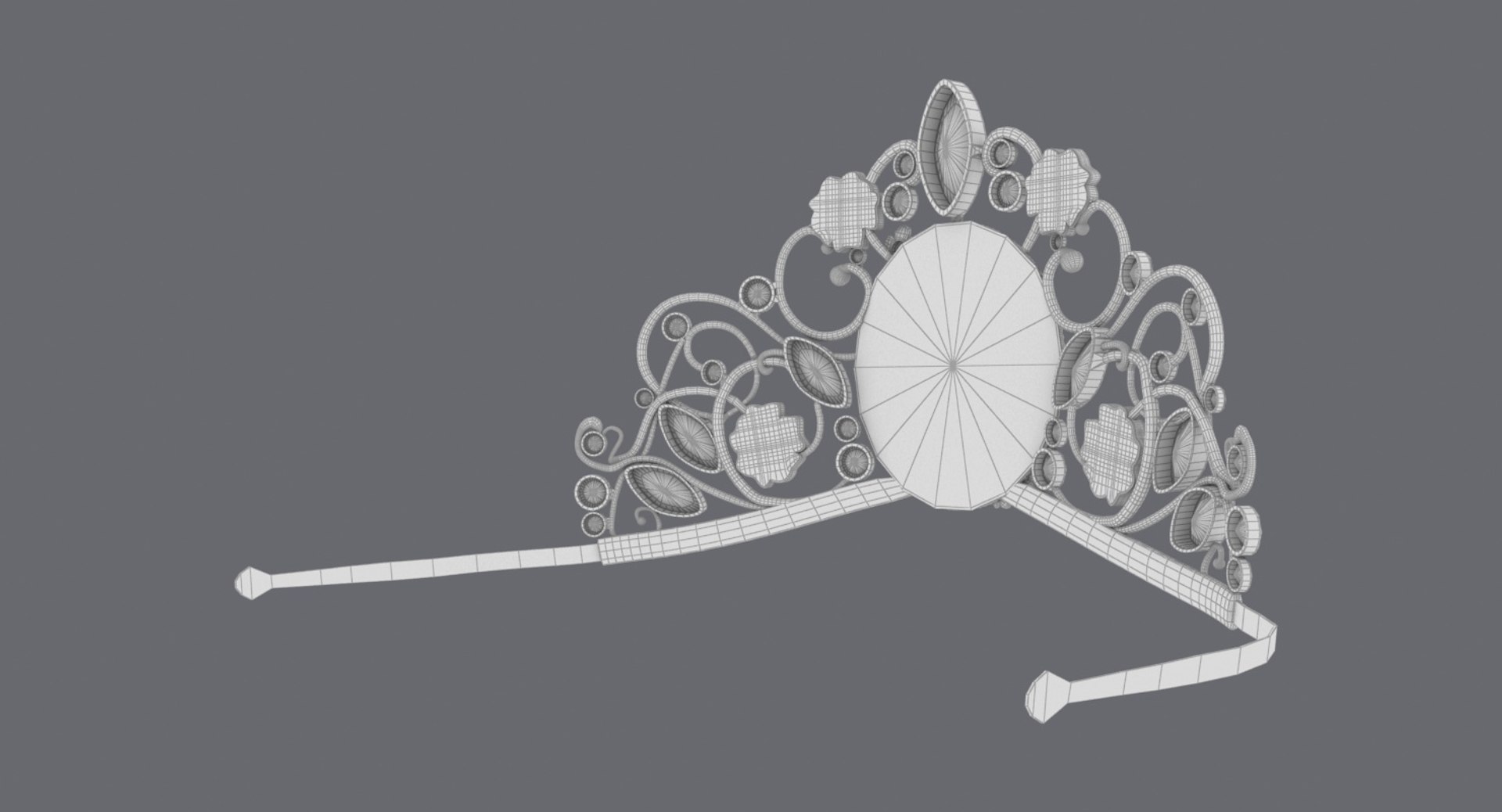 Belle Inspired Tiara 3d Model