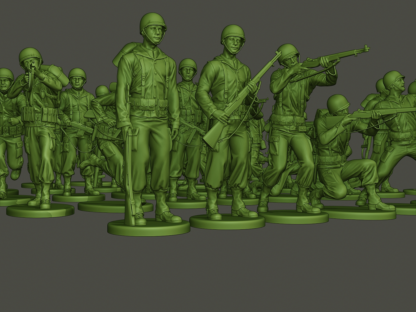 3D american soldiers ww2 pack model - TurboSquid 1439330