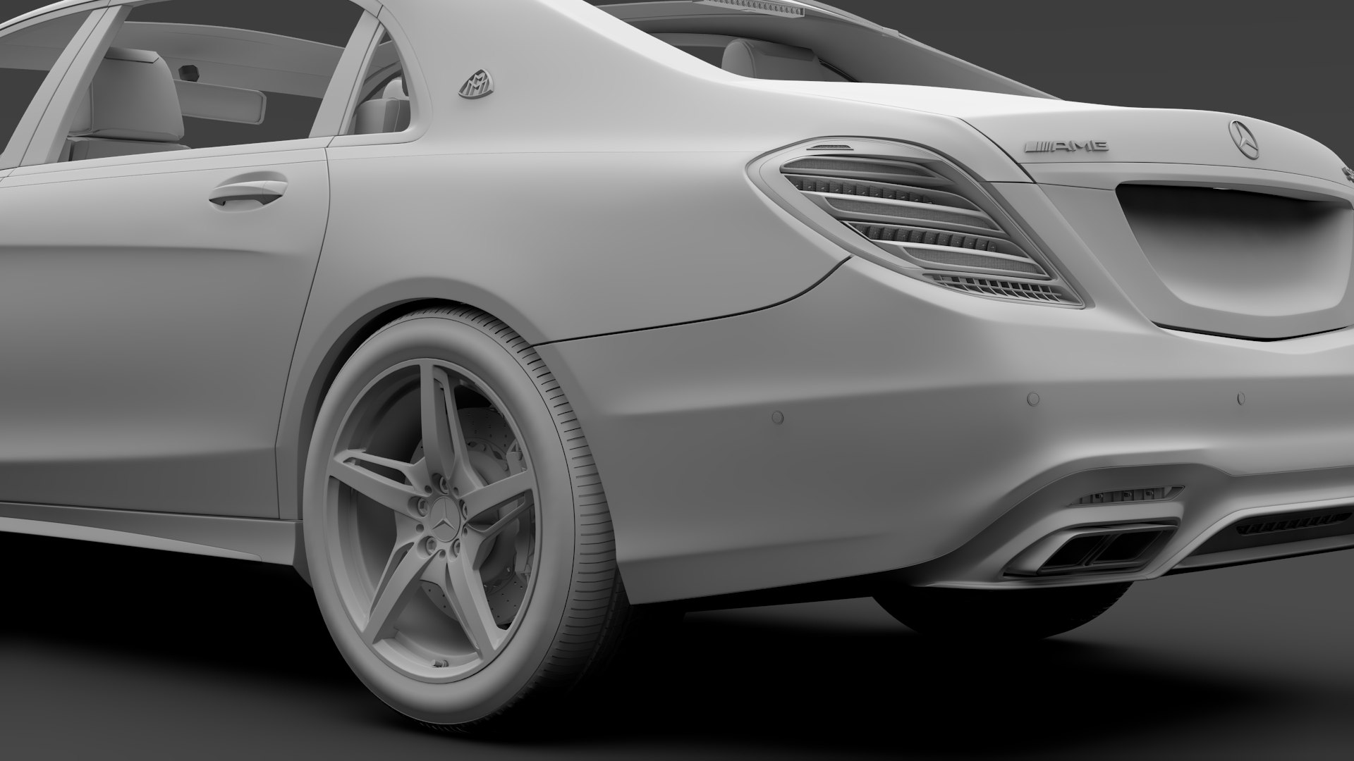 3D Mercedes Amg Maybach S - TurboSquid 1305696