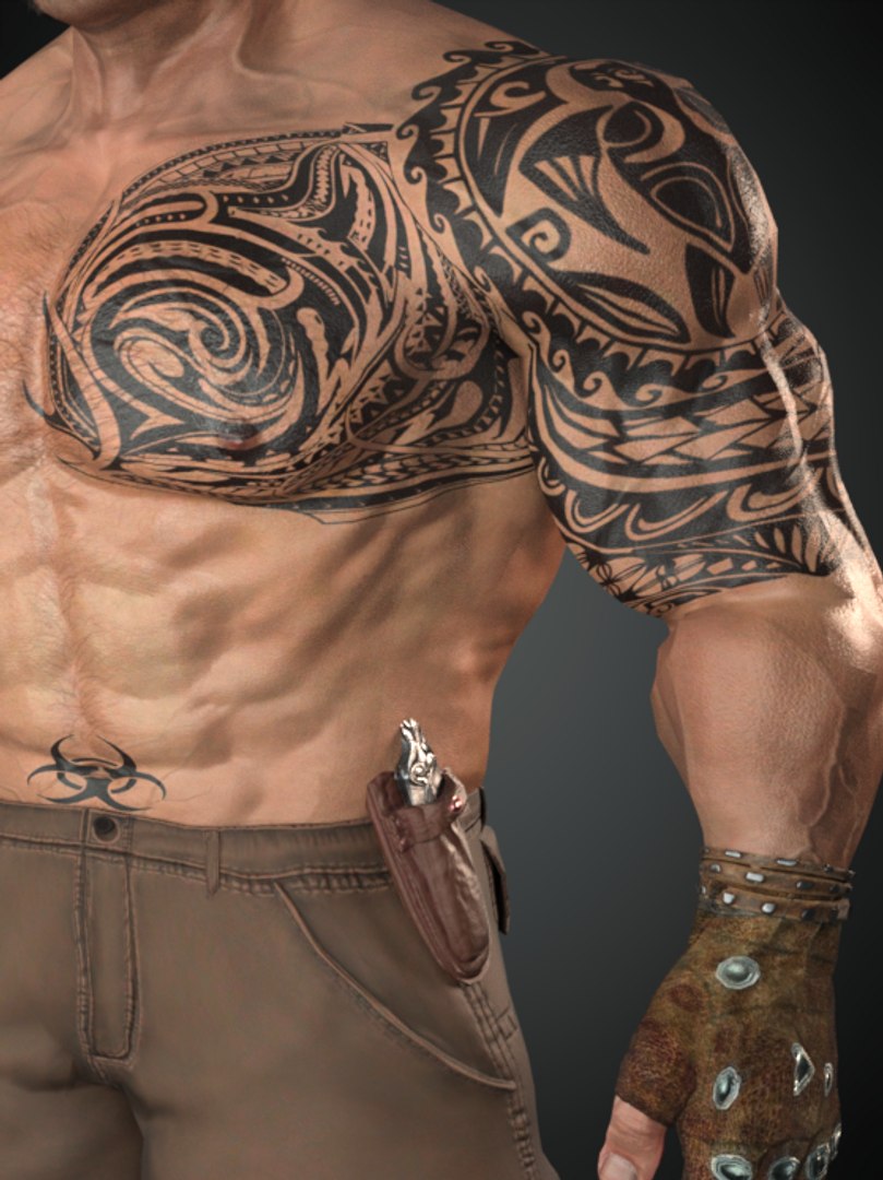 Realistic Warrior Man Rigged 3D Model Model - TurboSquid 2098896