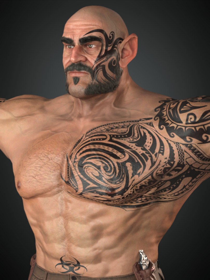 Realistic Warrior Man Rigged 3D Model Model - TurboSquid 2098896