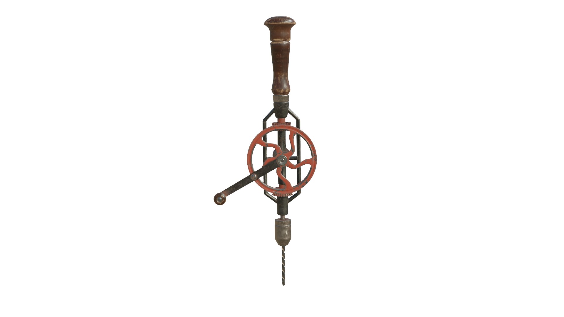 Old hand drill animated model - TurboSquid 2146820
