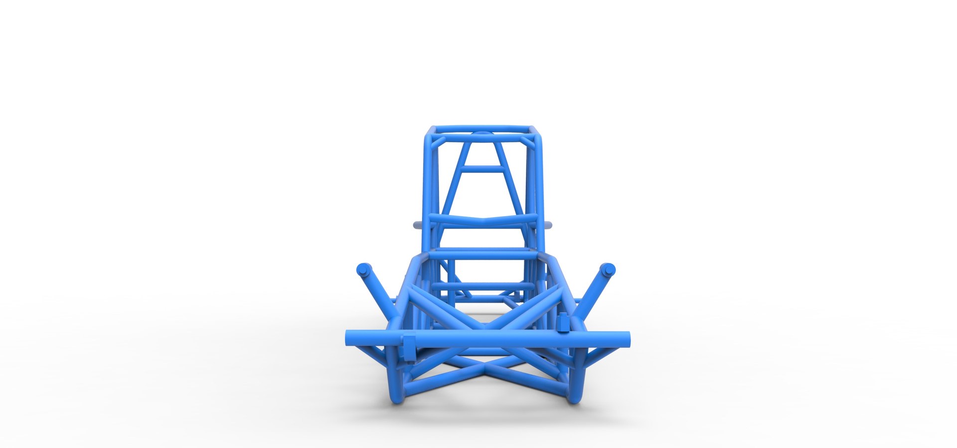 3D Model Frame Of Vintage Dirt Modified Stock Car Scale 1 To 25 ...