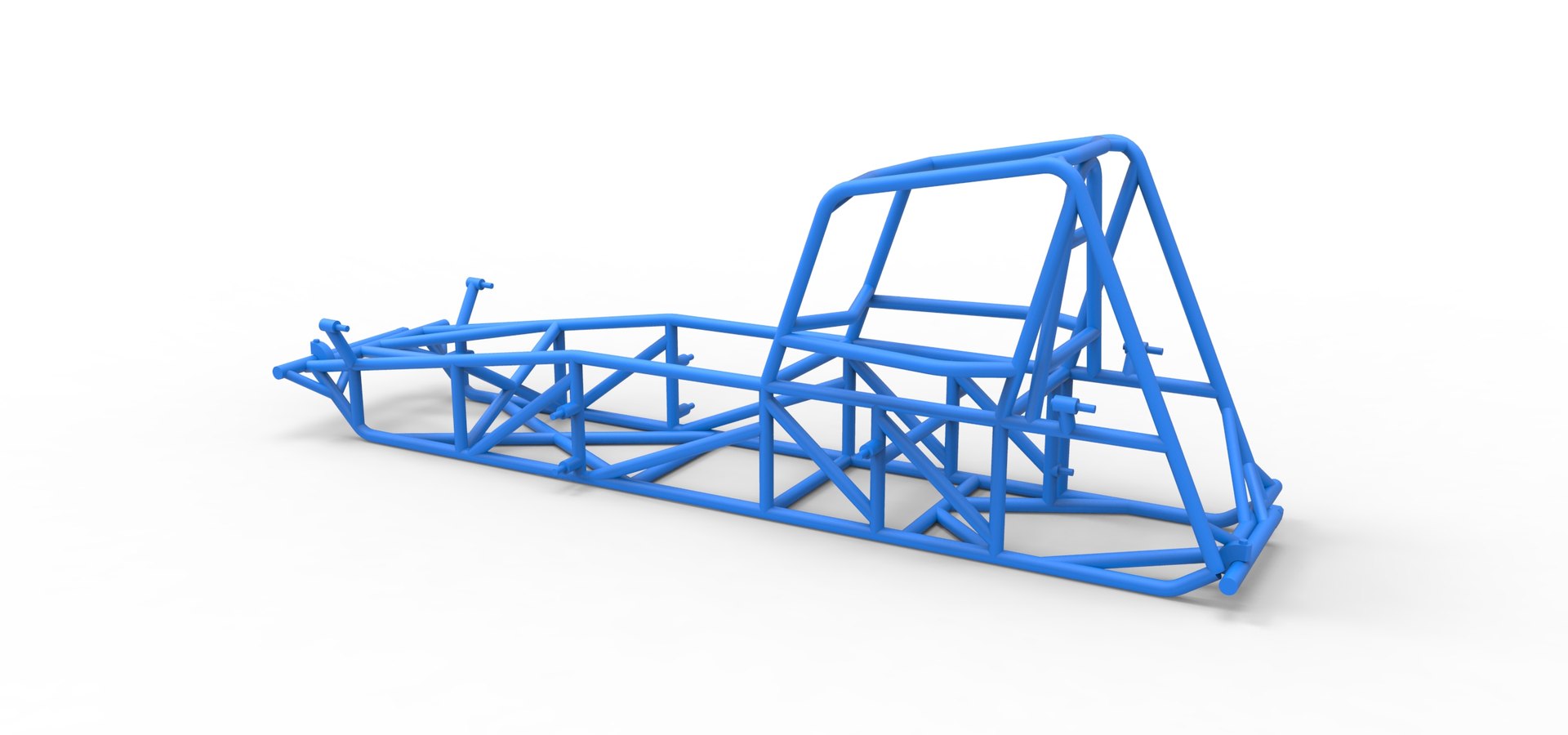 3D Model Frame Of Vintage Dirt Modified Stock Car Scale 1 To 25 ...