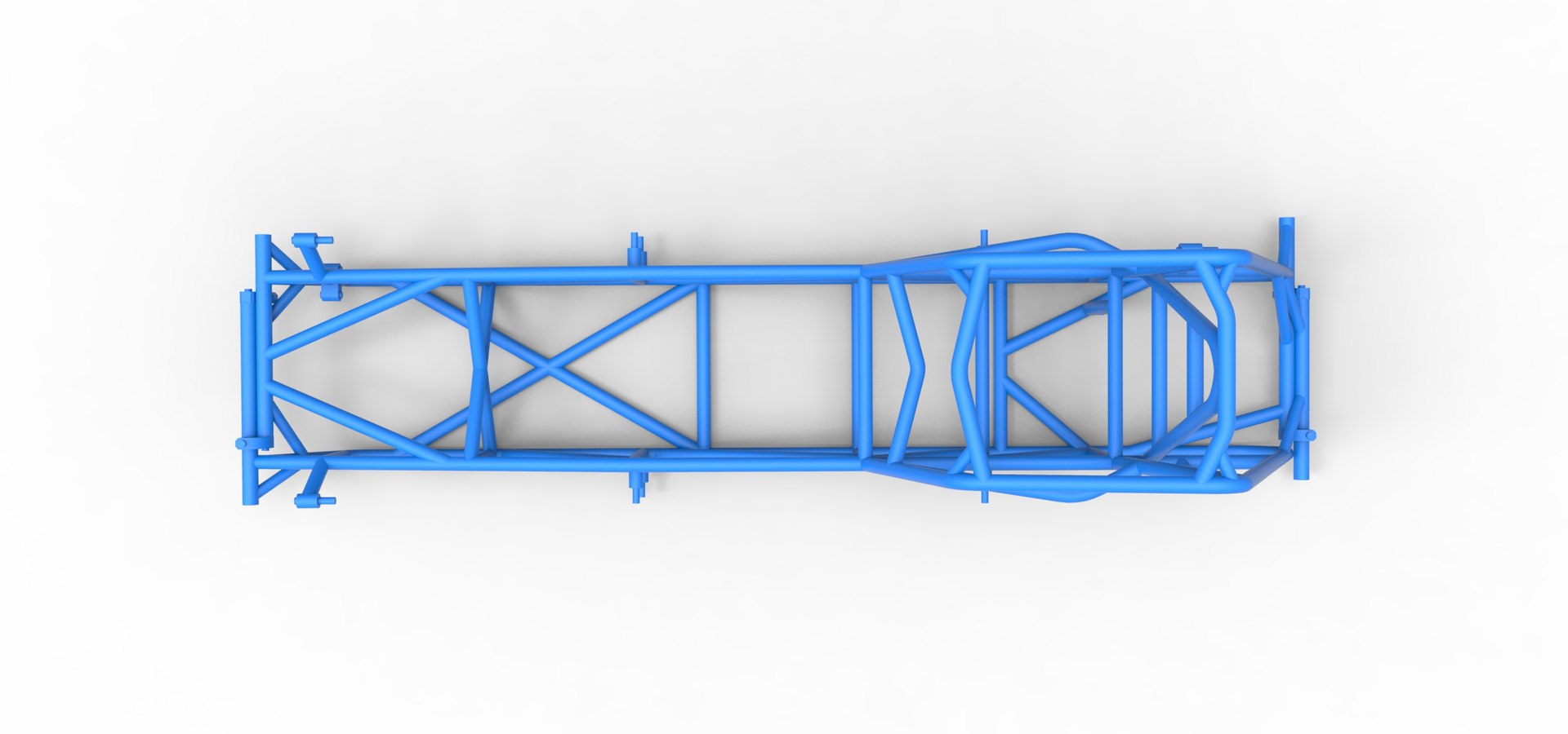 3D Model Frame Of Vintage Dirt Modified Stock Car Scale 1 To 25 ...