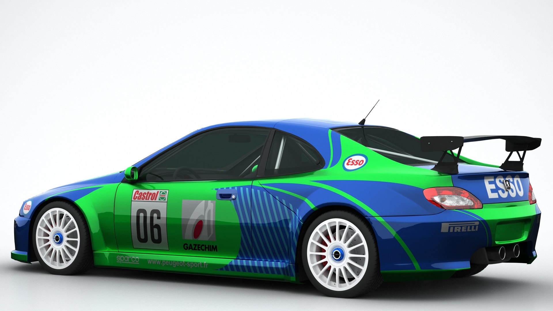 Peugeot 406 Coupe Silhouette 3D Model - TurboSquid 2255891